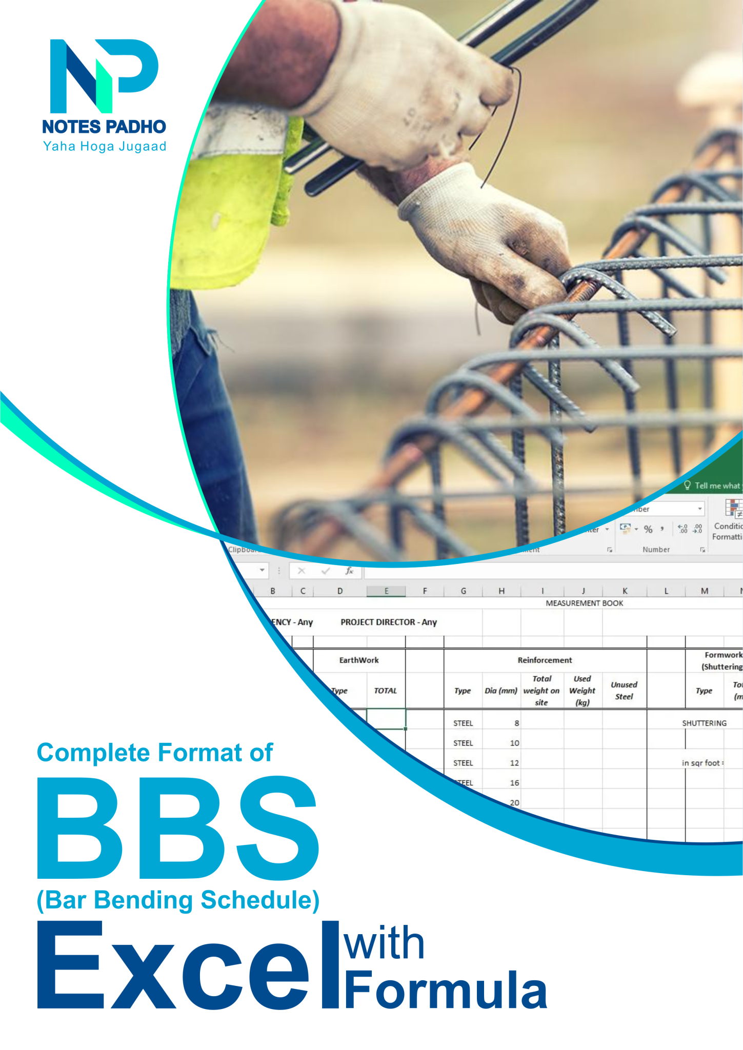 Automatic BBS Excel Format With Formulas | Bar Bending Schedule ...