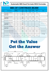 Automatic BBS Excel Format With Formulas | Bar Bending Schedule ...
