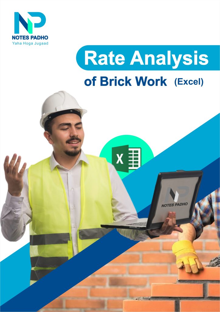 Rate Analysis Of Brickwork Automatic Excel Notes Padho