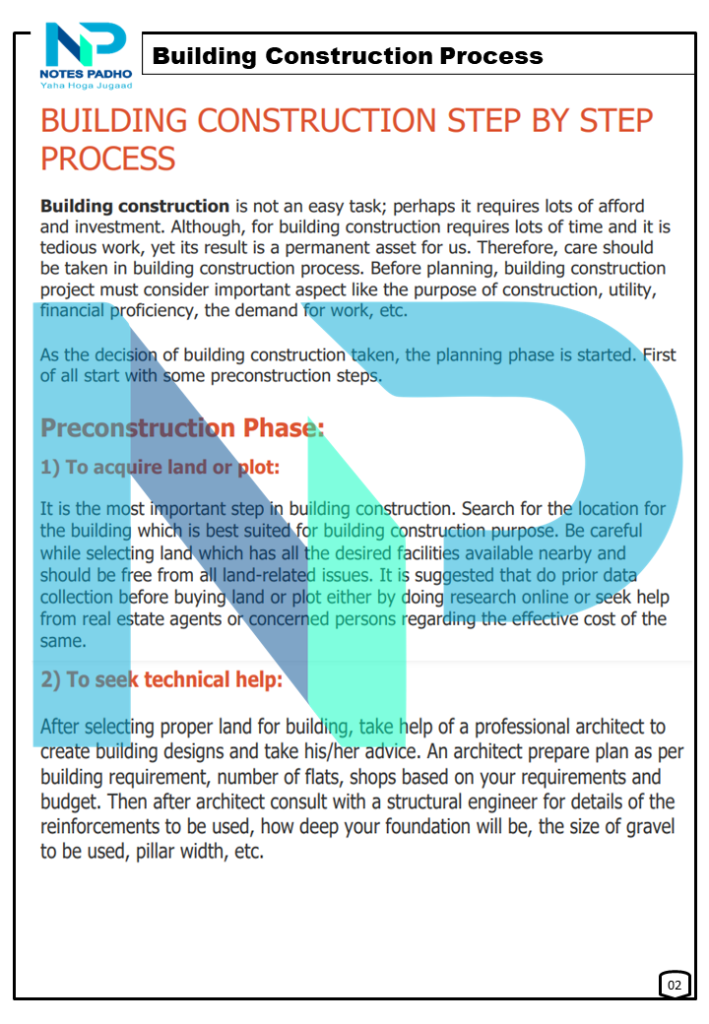 Site Engineer Handbook | Civil Engineering Construction Guide – Notes Padho