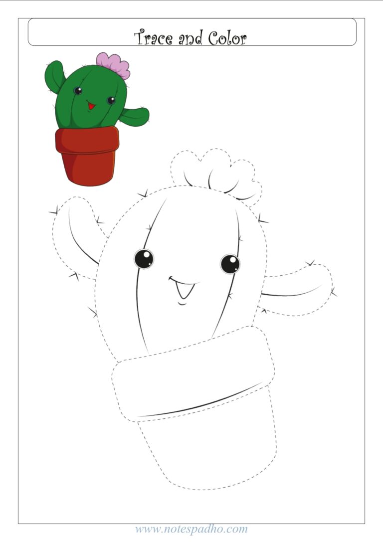 500+ Best Drawing & Coloring Worksheets for Kids - Notes Padho
