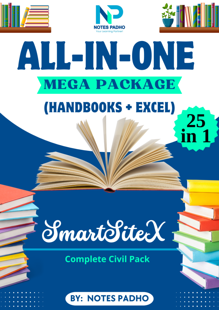 All-in-One Civil Engineering Bundle | Handbooks & Excel Sheets – Notes ...
