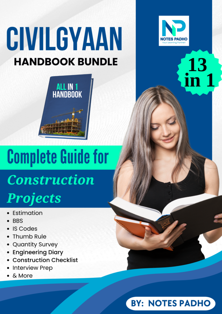 Civil Engineering Handbooks Bundle | Estimation, BBS, Site Execution ...